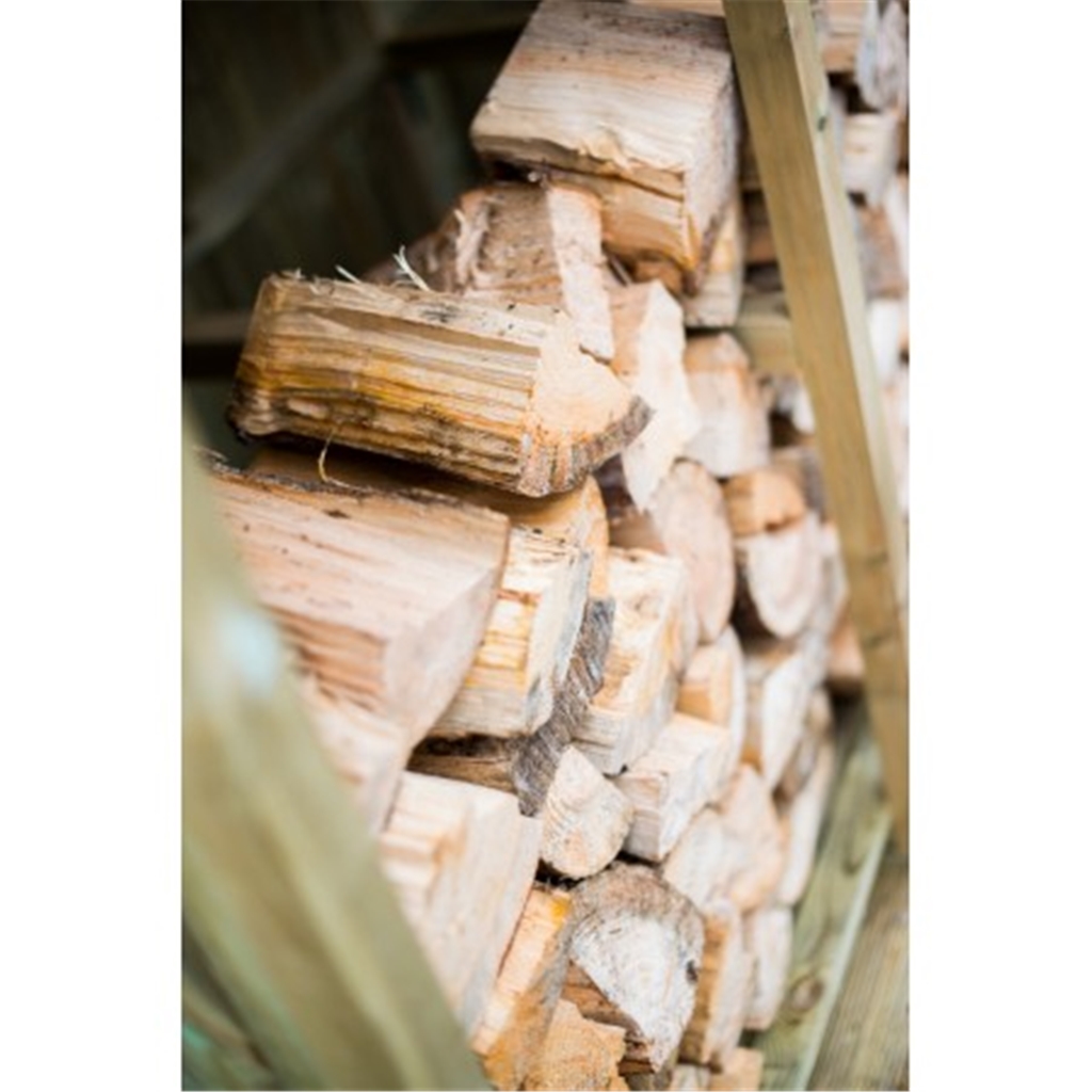 Redwood Pressure Treated Triple Log Store | HomeBerry